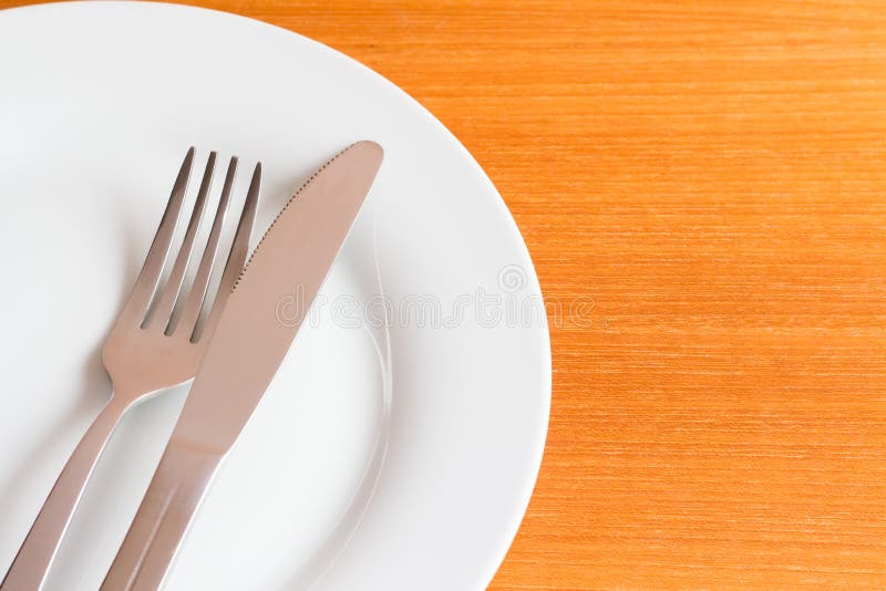 White Place Setting (with Clipping Path) Stock Photo - Image of ...