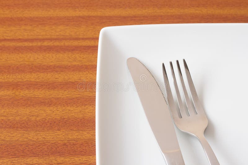 White Place Setting (with Clipping Path) Stock Photo - Image of ...
