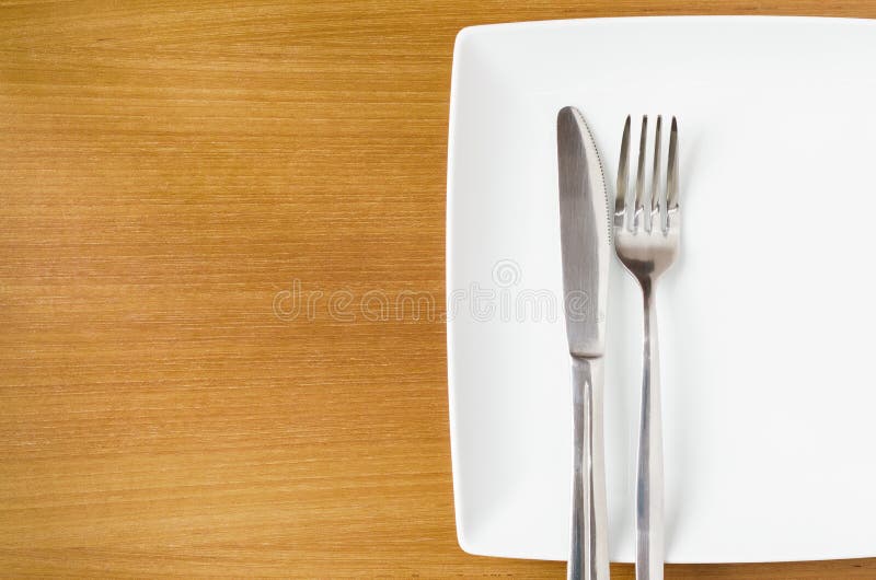 White Place Setting (with Clipping Path) Stock Photo - Image of ...