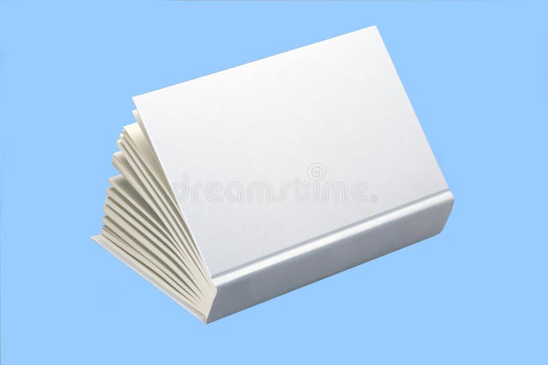 White Plain Book for Graphic Design Stock Image - Image of reading ...