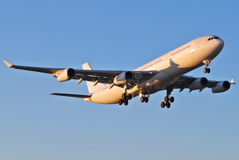 White Plane stock image. Image of blue, advertising, landing - 20138909