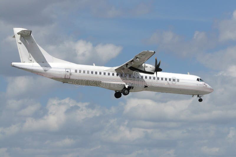 Small white cargo plane stock photo. Image of business - 67669834