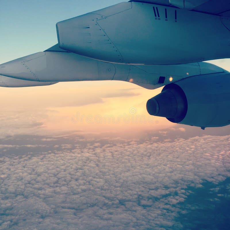White Plane Wing stock image. Image of flight, cloud - 109921559