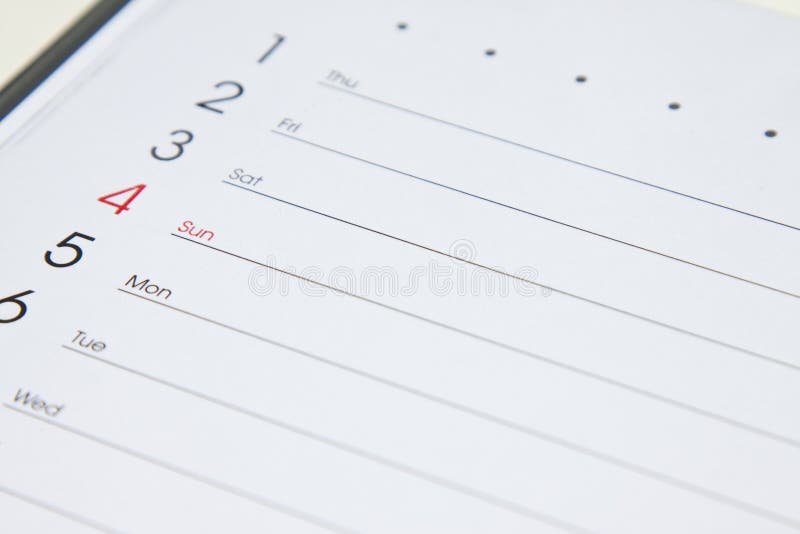 White planner calendar stock image. Image of lines, planner - 15197009