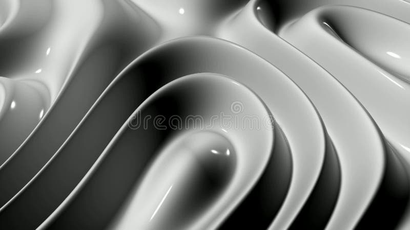 White Plasma Waves, Background, 3D Render, Luxury, Reflection, Unique ...