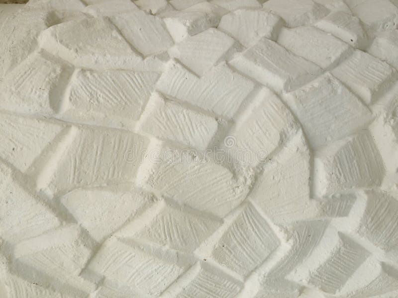 White Plaster Wall Plaster Concrete Chaotically Stock Photo - Image of ...