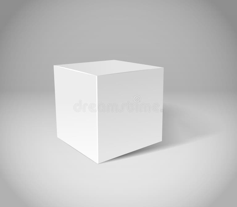 White plaster cube stock vector. Illustration of design - 24328242