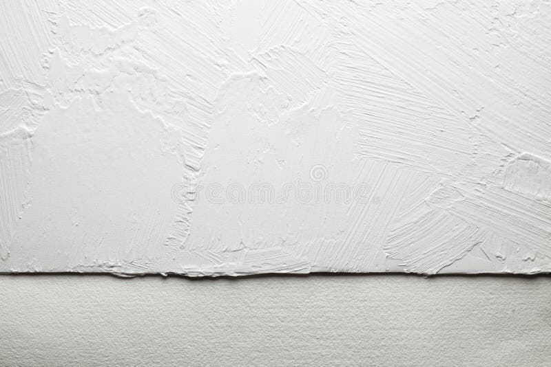 White Plaster on the Wall and Handmade Paper Sheet Background Stock ...