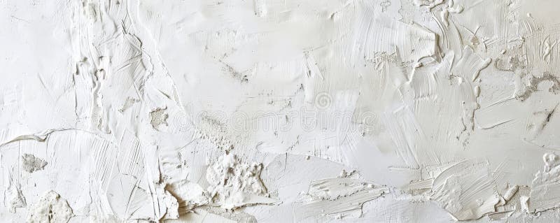 White Plaster Wall: a White Plaster Wall with Visible Brush Strokes and ...