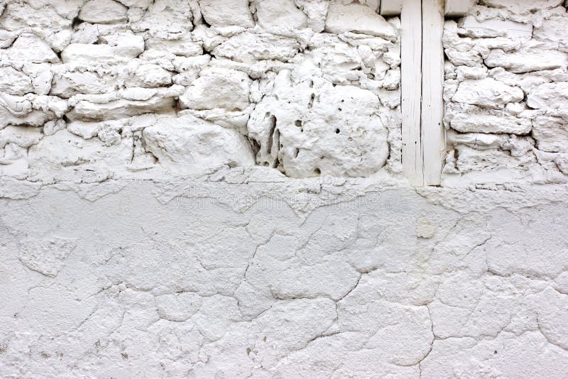 White Plastered Old Wall stock photo. Image of brickwork - 46197648