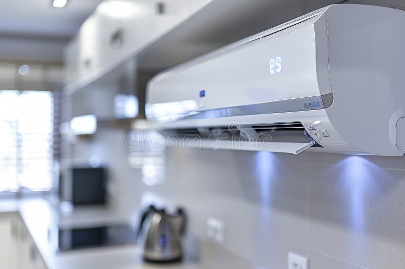 White Plastic Air Conditioner Grille Seamlessly Blends with Wall ...