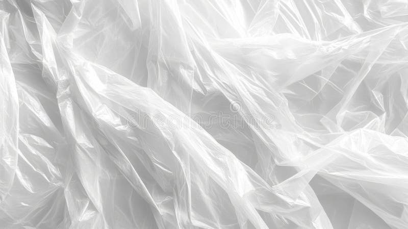 White Plastic Bag Texture Abstract Draped Fabric Stock Illustration ...