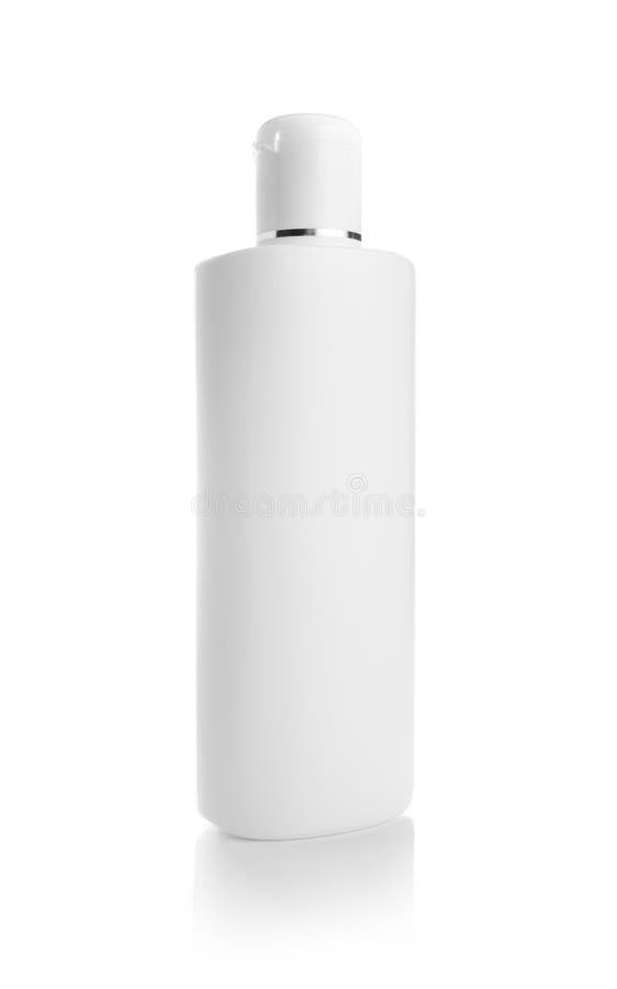 White Plastic Cosmetic Bottle Stock Photo - Image of perfume, face ...