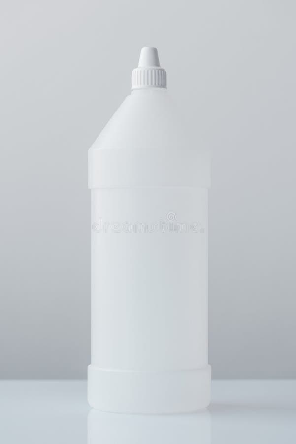 Ethyl Alcohol in Glass Bottle with Single Use Syringe Isolate on White ...