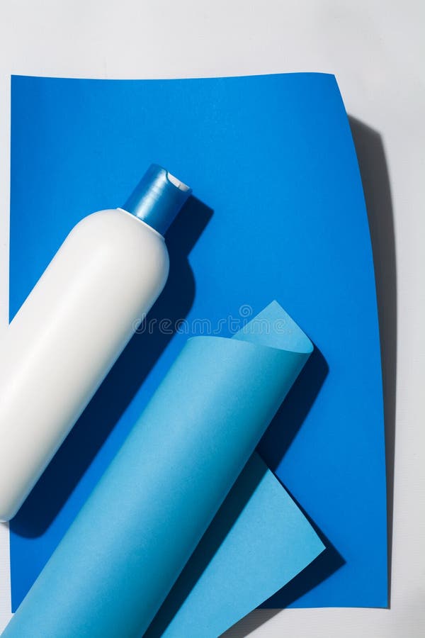 Container with Shampoo. Shampoo for Hair Type. Organic Product ...