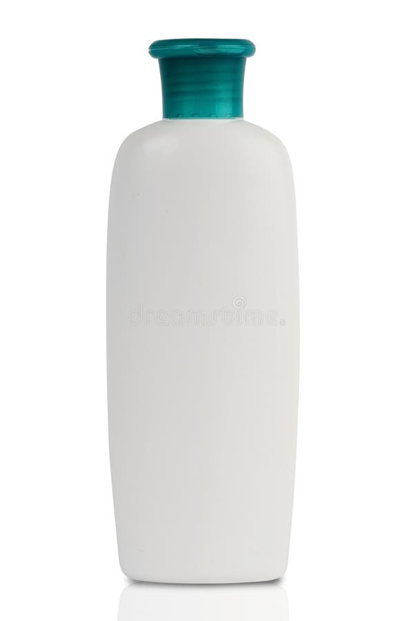 White Plastic Bottle with Green Cap Stock Photo - Image of plastic ...