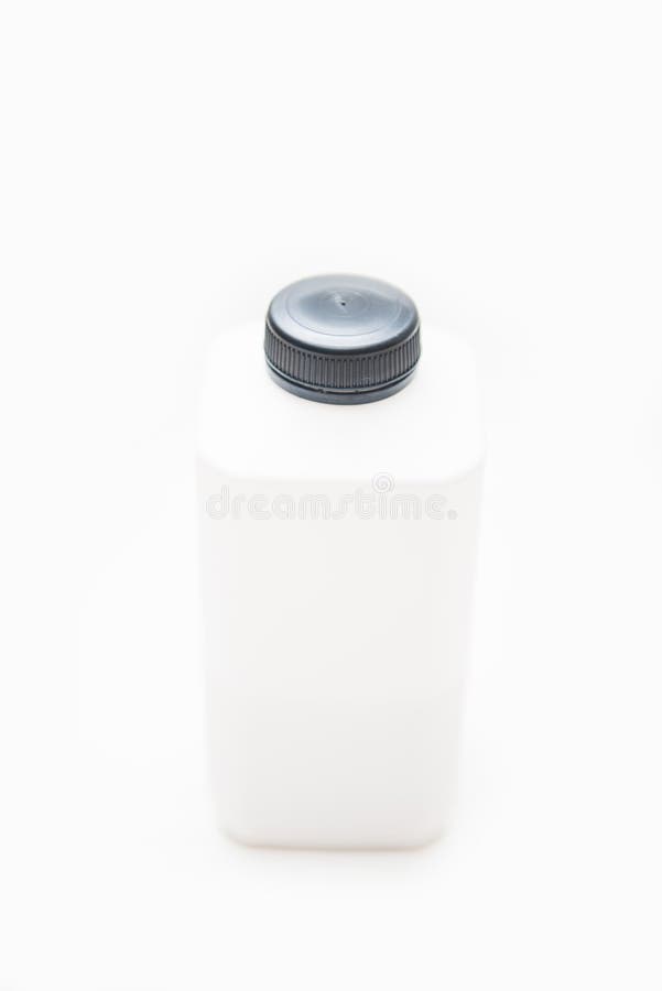 White Plastic Bottle of Milk Stock Image - Image of beverage, bottle ...