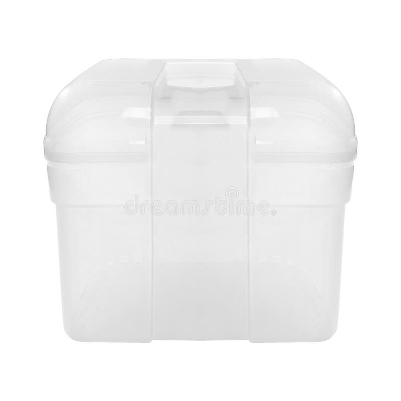 White plastic box stock photo. Image of package, food - 124688792