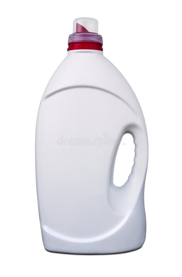White Plastic Container Cleaner Stock Image - Image of single, cleaner ...