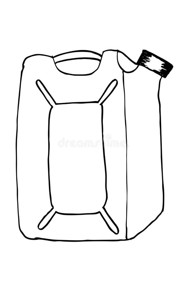 Sketch Plastic Container Coloring Pages