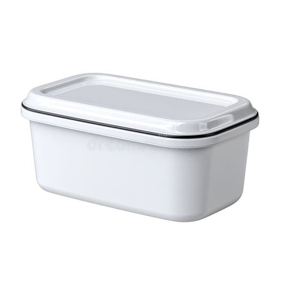 White Plastic Container with Lid Ideal for Storage and Organization in ...