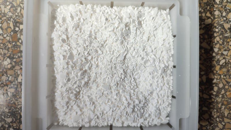 White Plastic Container, Moisture Absorber Stock Photo - Image of ...