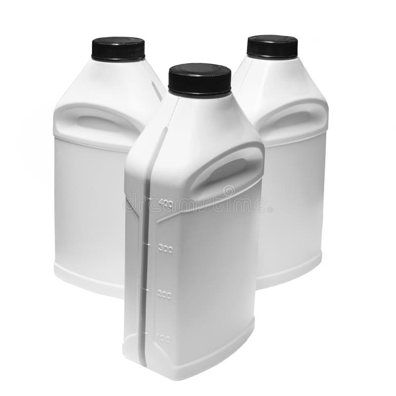 White Plastic Container on a White Background Stock Image - Image of ...