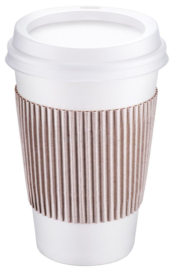 White Plastic Cup with Cap. Stock Photo - Image of coffee, white: 74246522