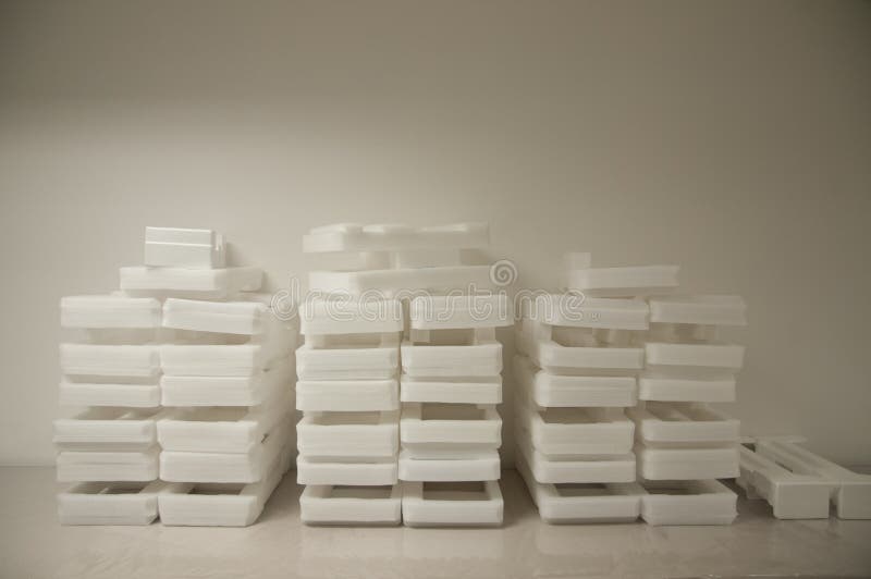 White Plastic Foam stock image. Image of white, blank - 48387073
