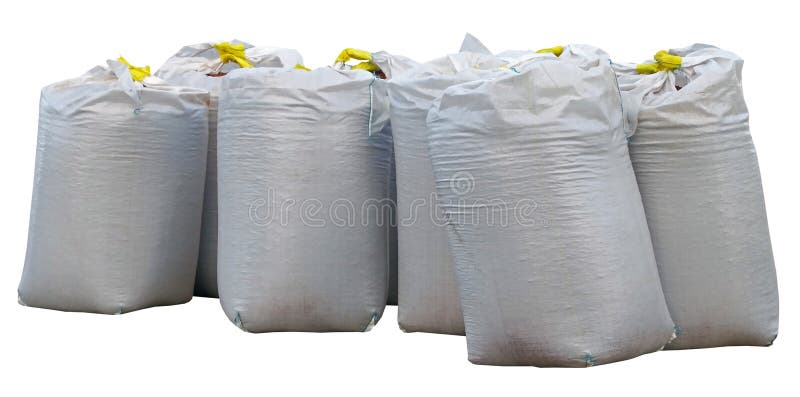 White plastic garbage bags stock photo. Image of recycle - 172791236