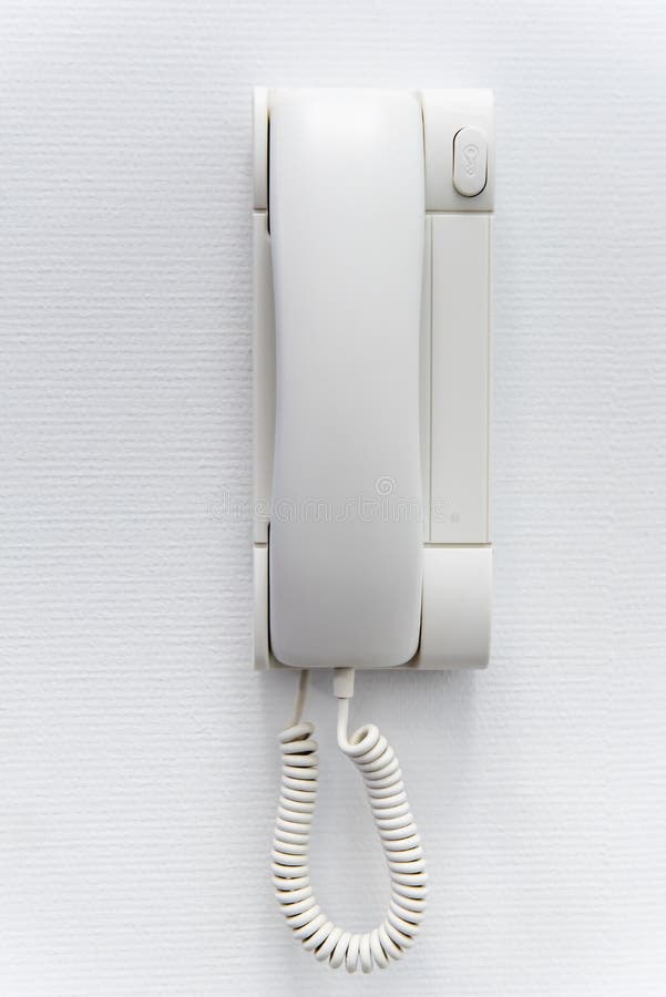 White Plastic House Intercom Stock Photo - Image of access, security ...