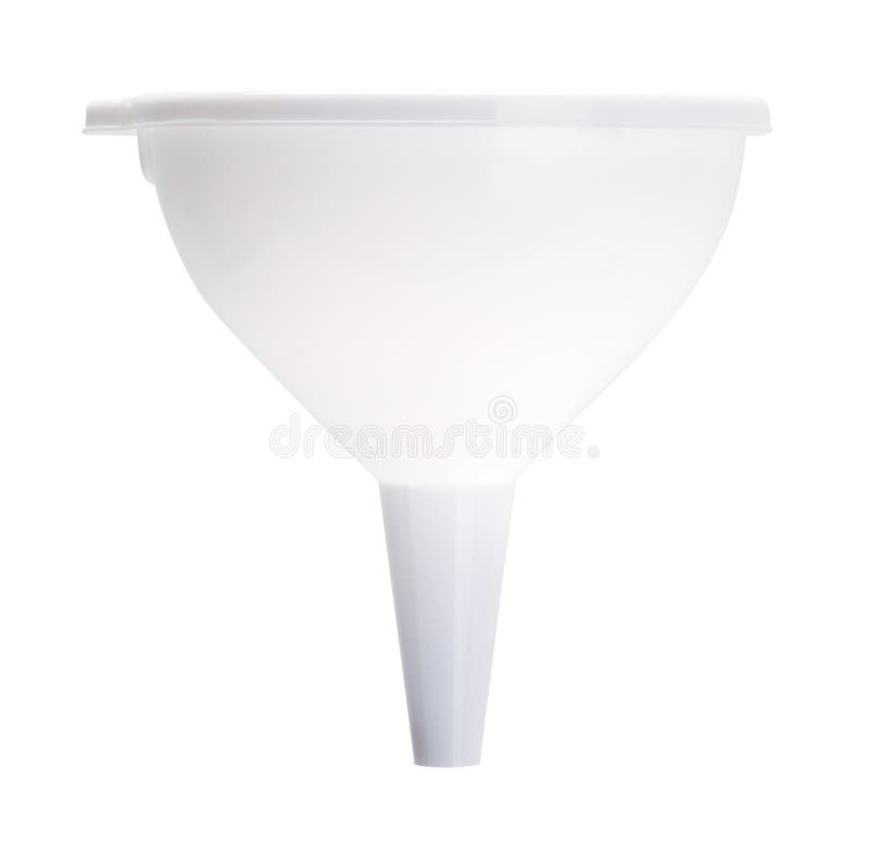 Funnel stock photo. Image of white, funnel, cone, upright - 101444750