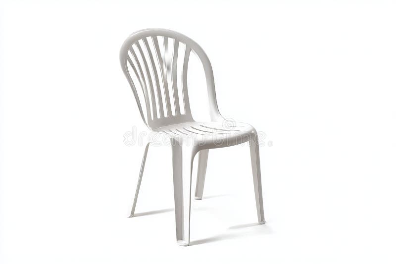 Single White Plastic Outdoor Chair Stock Illustrations – 165 Single ...
