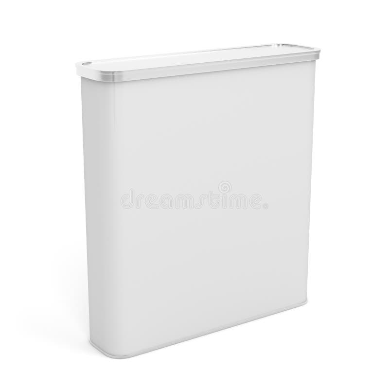 White plastic rounded box stock illustration. Illustration of object ...