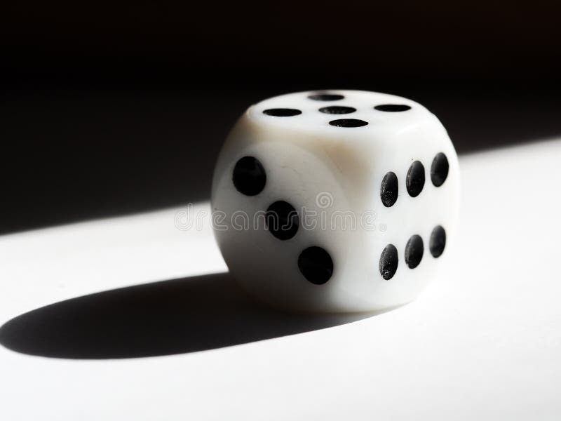 A white die stock photo. Image of board, plastic, gamble - 344565526