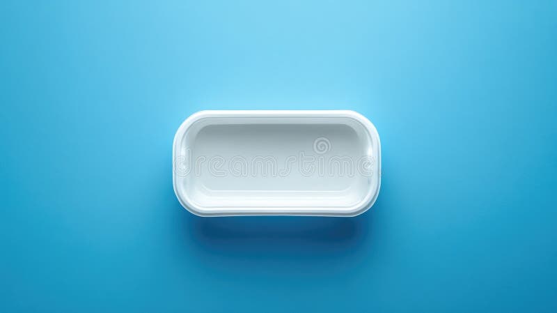White Plastic Square Dish stock image. Image of prep - 362737307