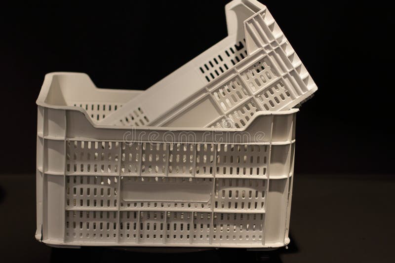 White Plastic Storage Box for Products Stock Image - Image of packaging ...