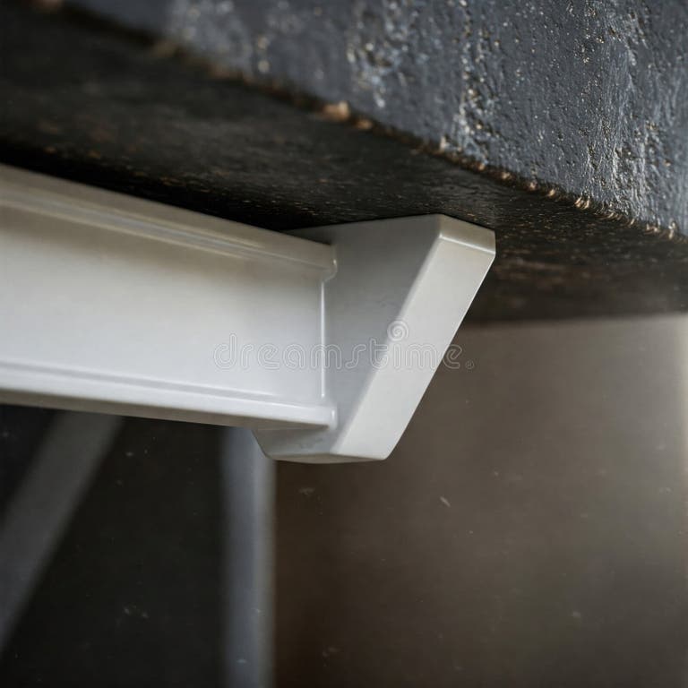 White Plastic Support Under a Black Stone Slab. Stock Photo - Image of ...