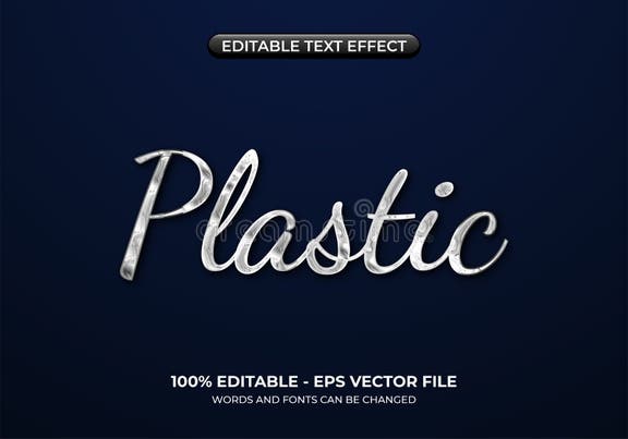 Plastic Text Font Effect Stock Illustrations – 676 Plastic Text Font ...