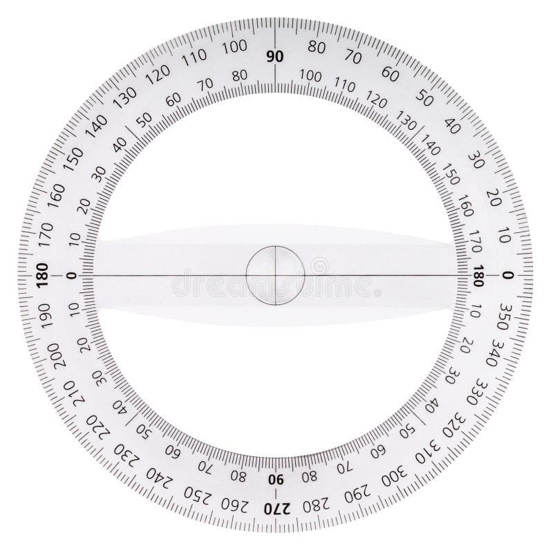 Protractor stock vector. Illustration of mathematics, measure - 6531818