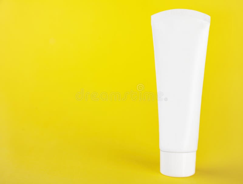 White Plastic Tube without Labels, Containers for Cream or Tooth Stock ...
