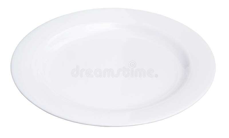 White plate stock image. Image of white, circle, plate - 10785661