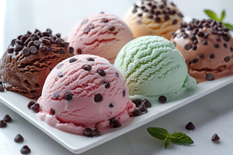 Different Colored Ice Cream Scoops Stock Illustrations – 190 Different ...