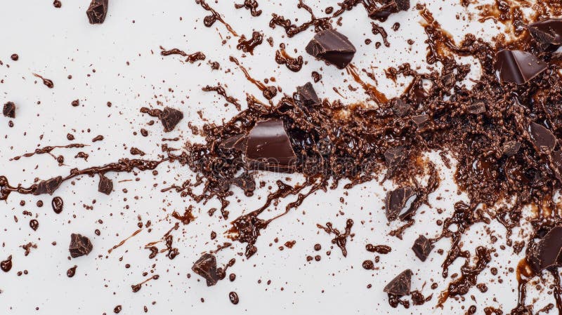 A White Plate Filled with Plenty of Chocolate for a Sweet Treat Stock ...