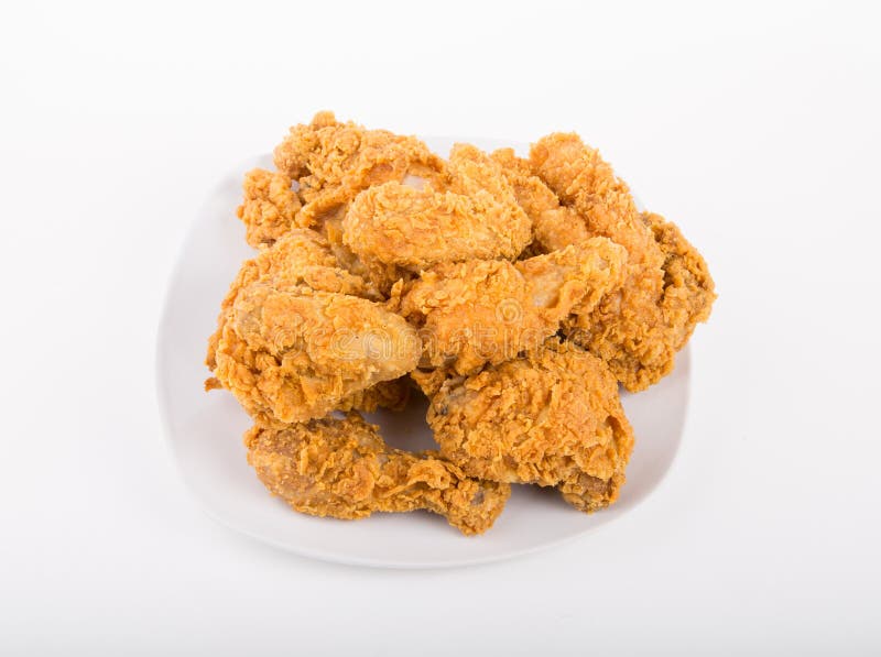 Plate of Crispy Fried Chicken Stock Photo - Image of breast, meat: 21874094