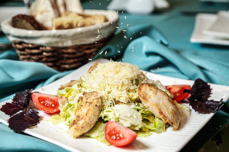 White Plate with Meat and Vegetables Stock Image - Image of appetizer ...