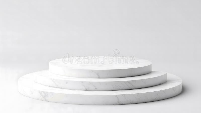 White Platform on White Studio Background Stock Illustration ...