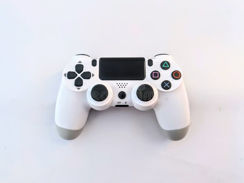 This is a White Playstation 4 Controller Stock Image - Image of controller, playstation: 280951577