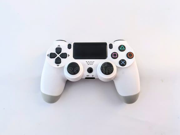 This is a White Playstation 4 Controller Stock Image - Image of ...