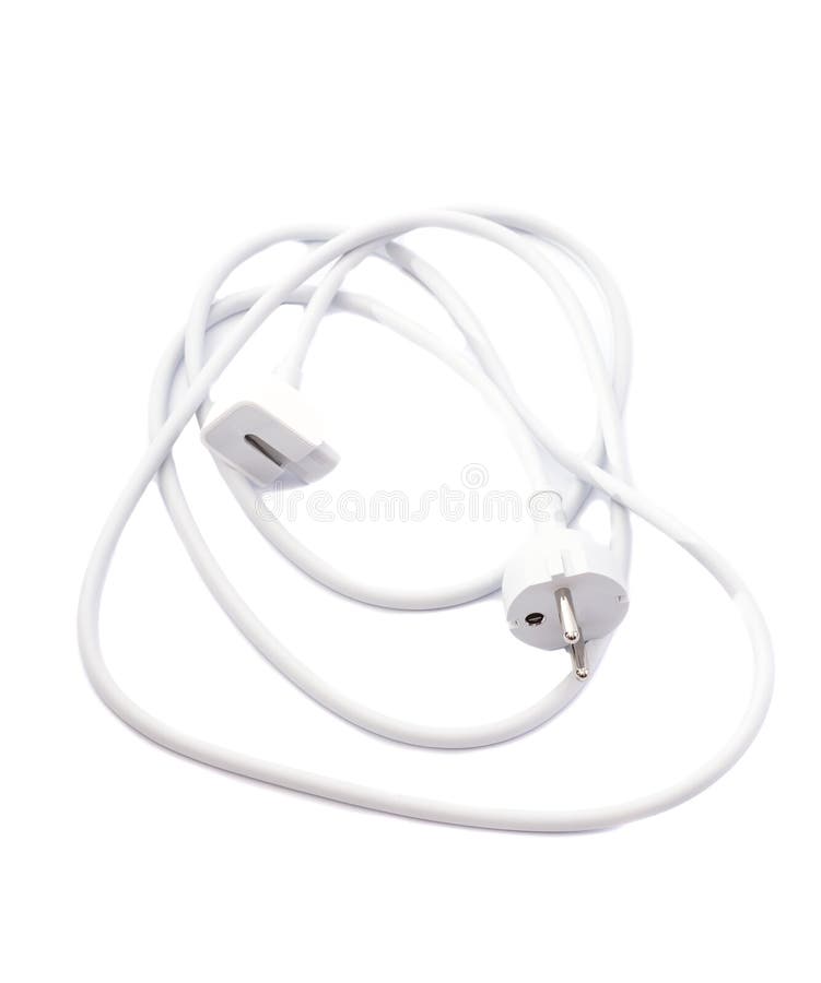 White plug in wall socket stock photo. Image of plug - 152406930